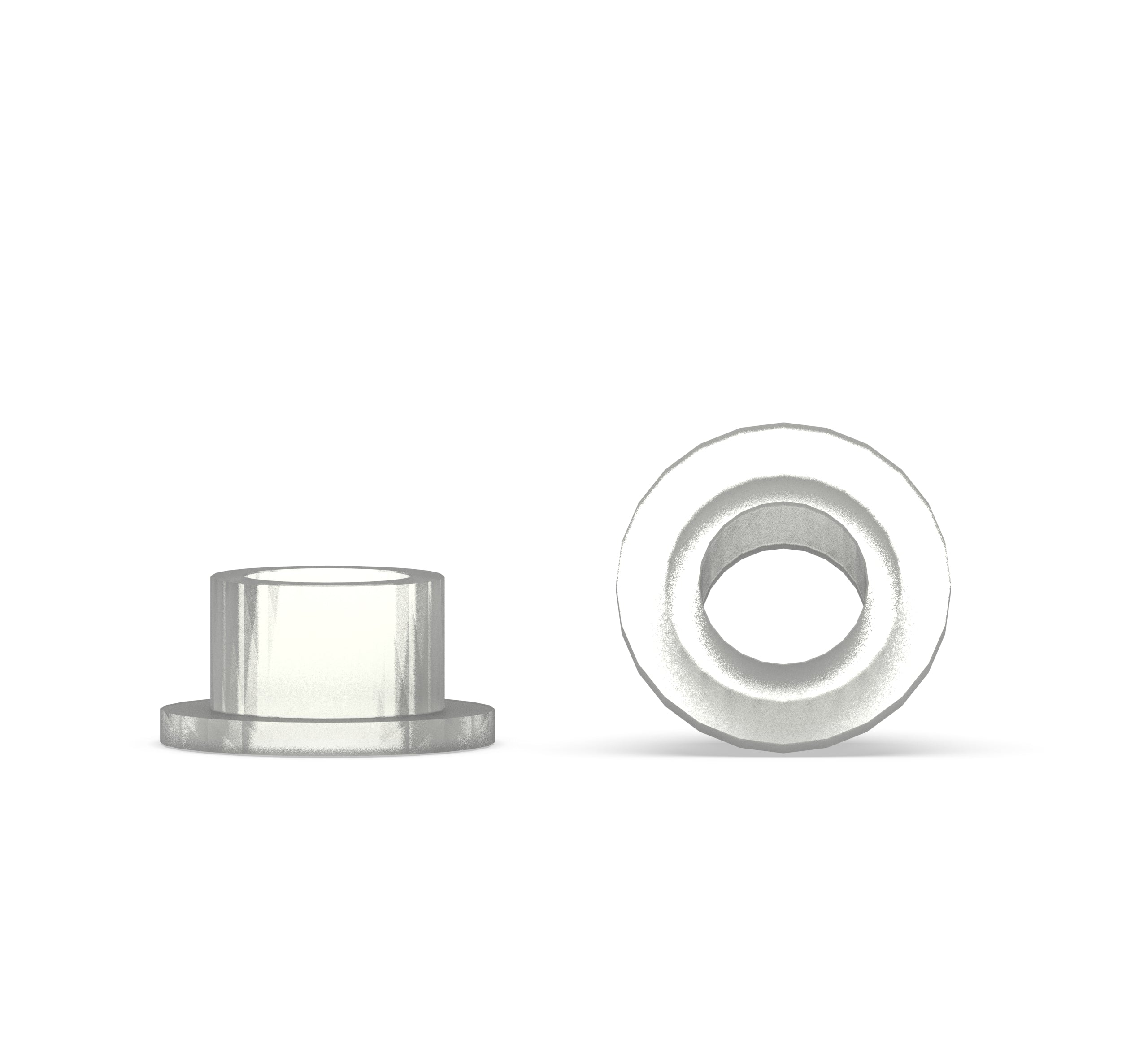 Polycarbonate (PC) Custom Manufactured Flanged Bushings – High ...